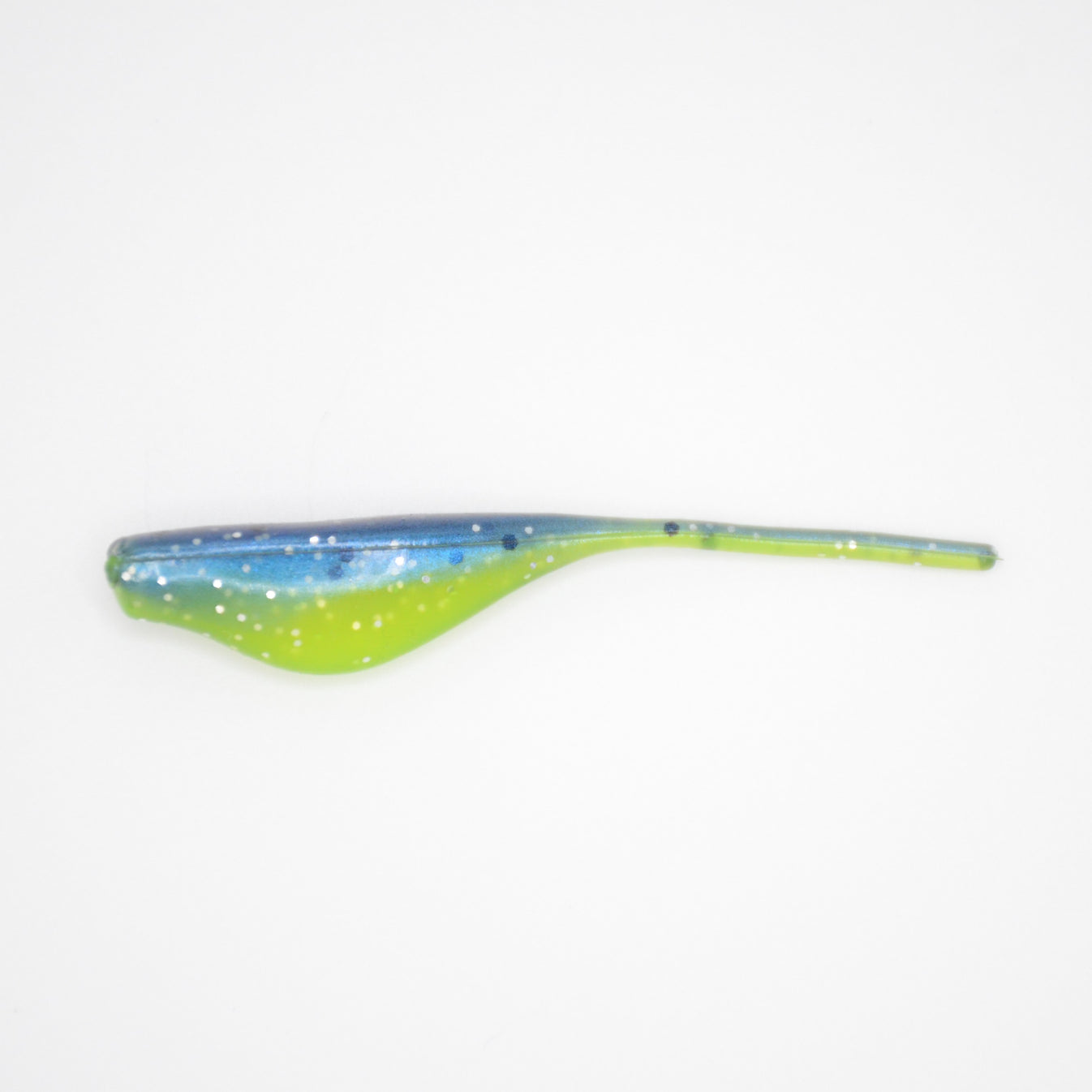 Straight Tail Shad - Midnight Chartreuse Sparkle – Crappie Slammers
